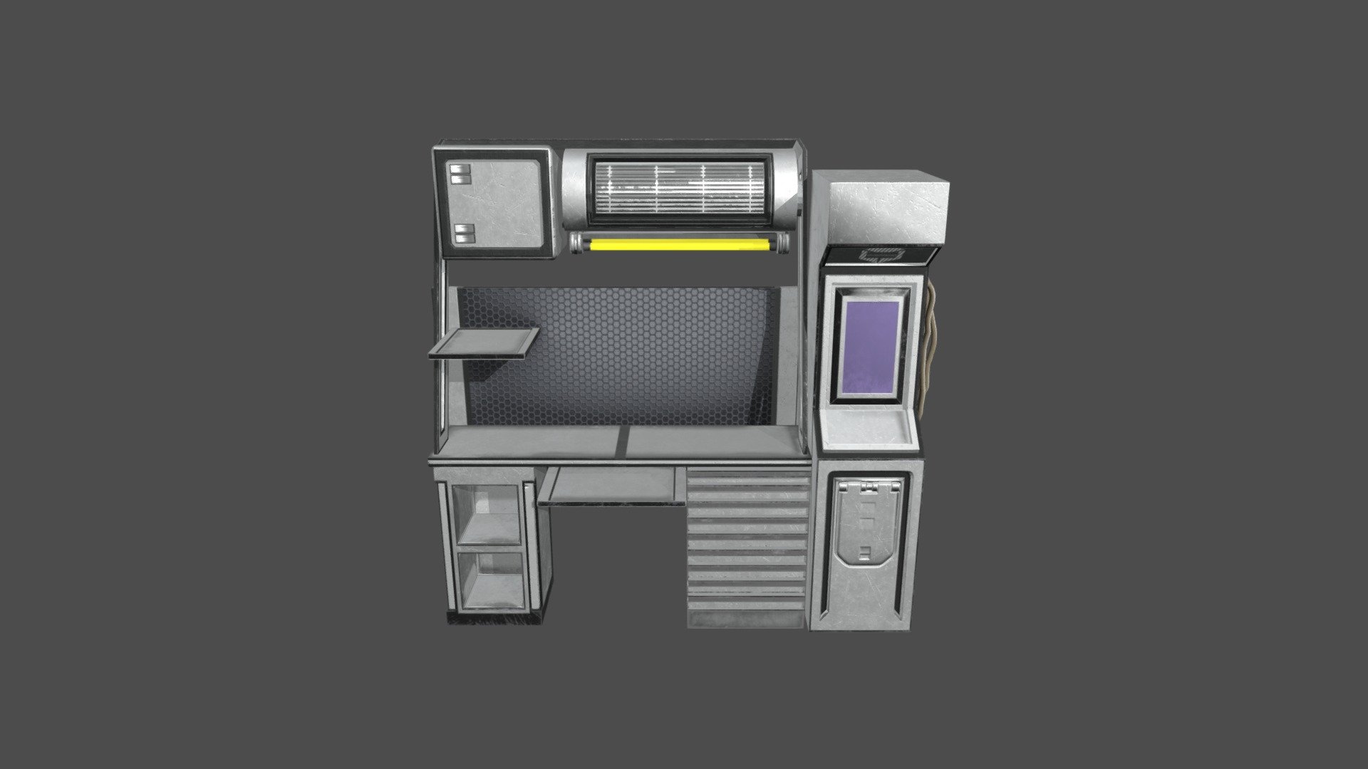 Sci-Fi Work Station - 3D model by jakccx [408b519] - Sketchfab