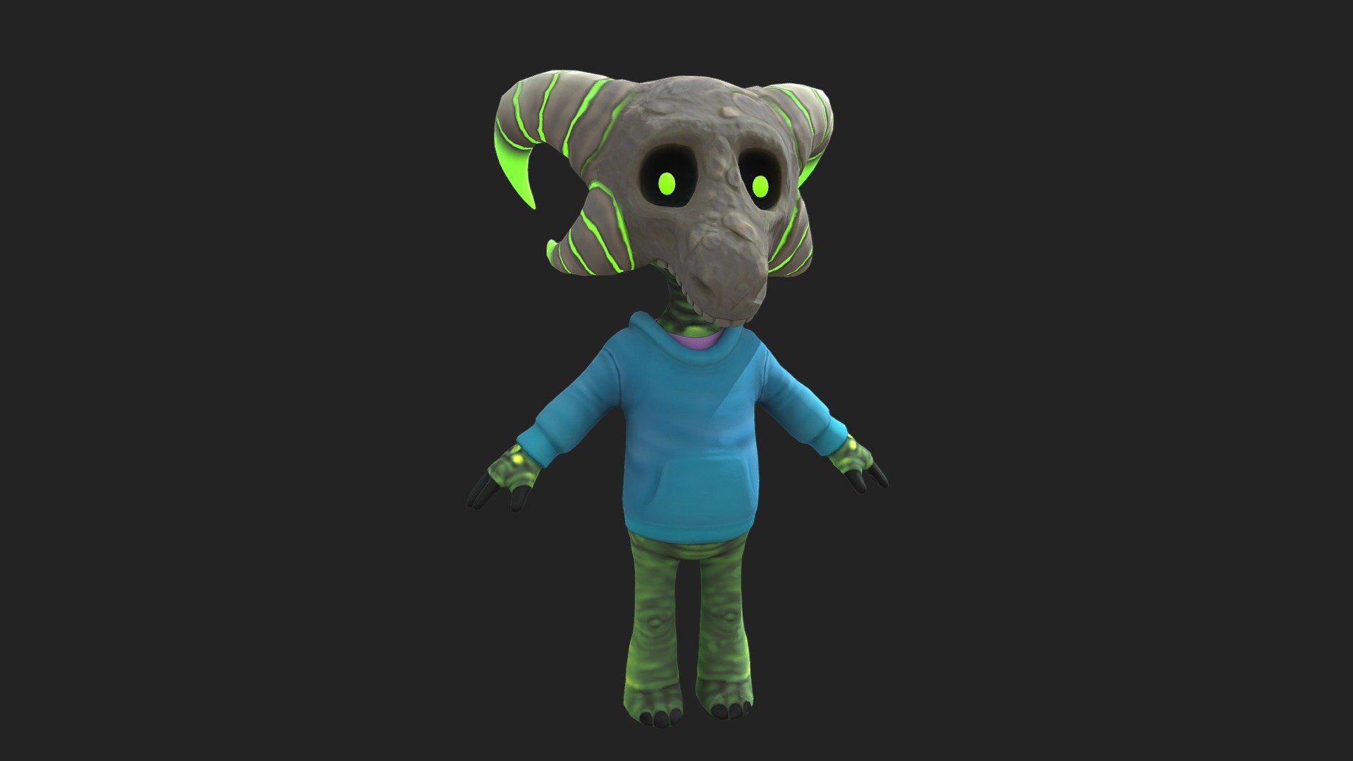 Garry the radioactive goat - 3D model by Stein (@steinboy) [408f63f] - Sketchfab