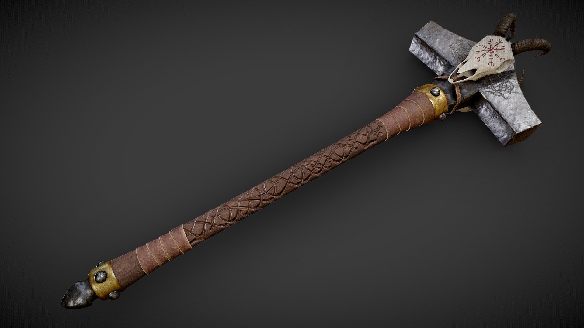 Two handed Mjölnir - Buy Royalty Free 3D model by Joan LP (@joanlahots ...
