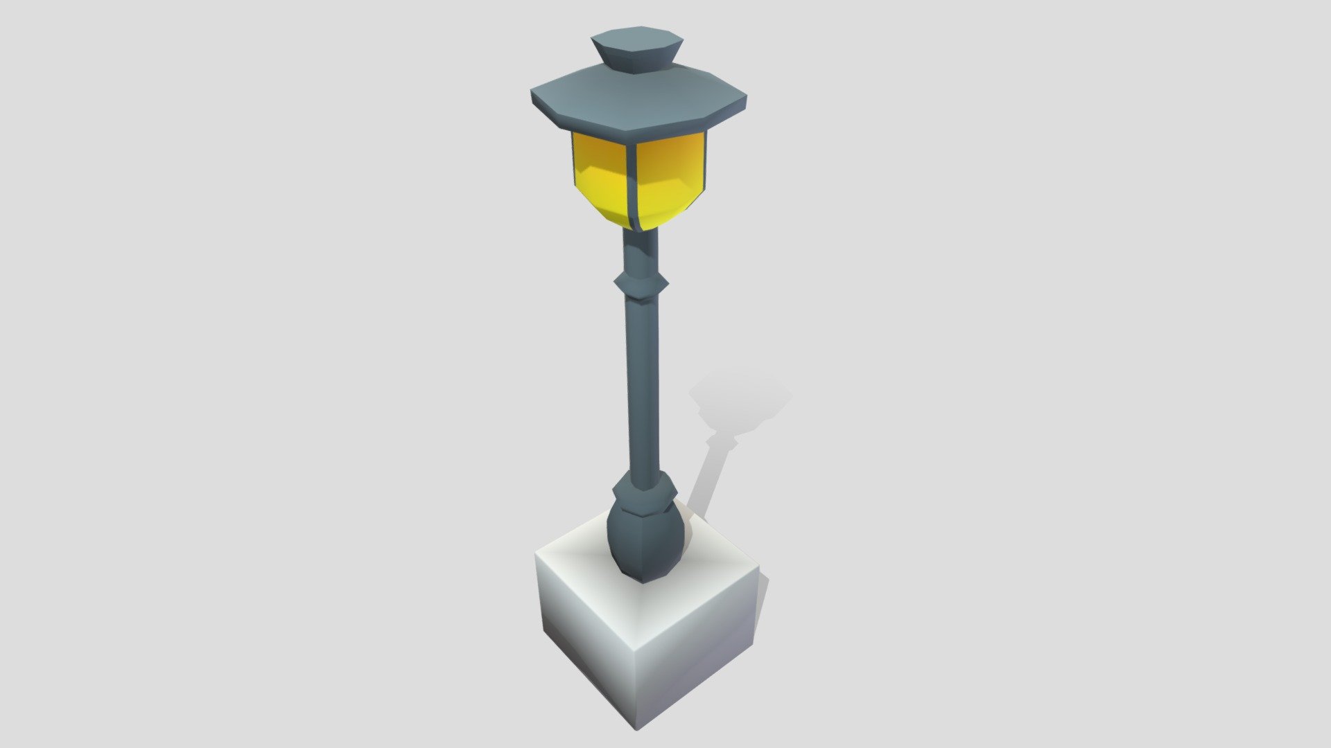 Toon Low Poly Game-Ready Street Lamp - 3D model by akdumandev (@akduman ...