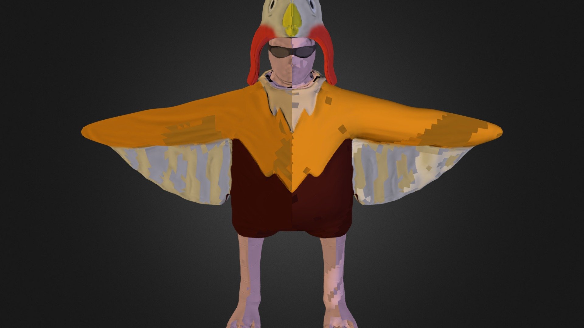Birdman Low Poly - 3D model by AndyBowerfield [4094f93] - Sketchfab