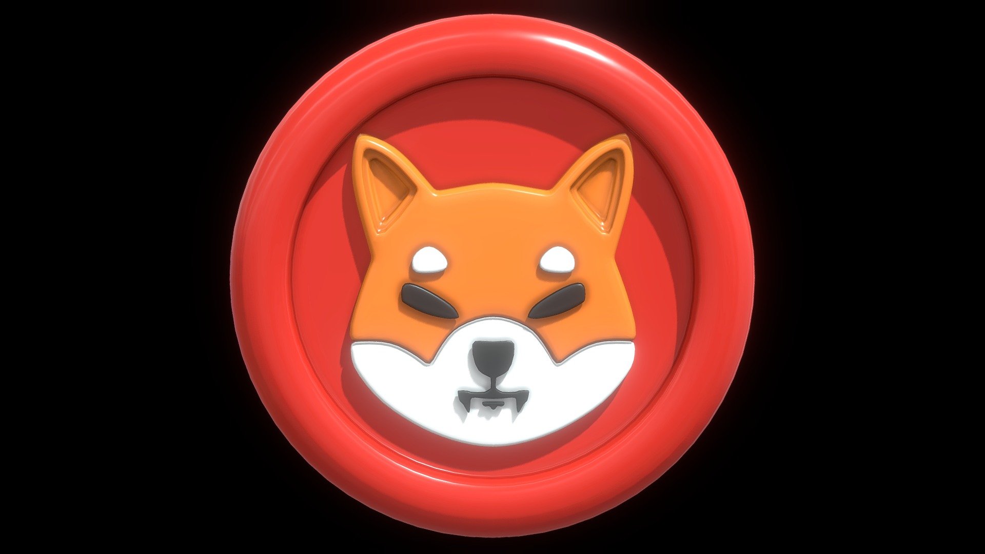 Shiba Inu or SHIB Crypto Coin with cartoon style - Buy Royalty Free 3D ...
