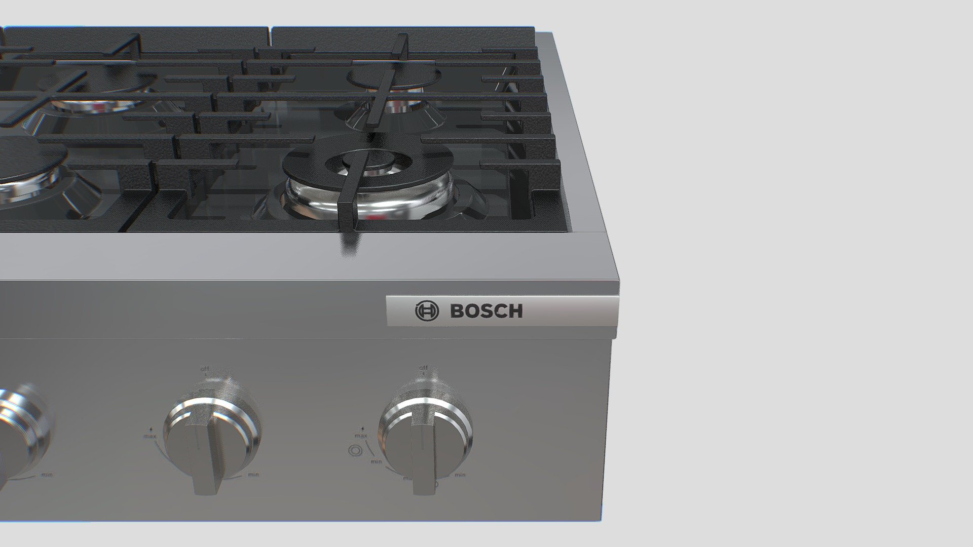 Bosch Rangetop Gas Series 800 - RGM8658UC - Buy Royalty Free 3D model ...