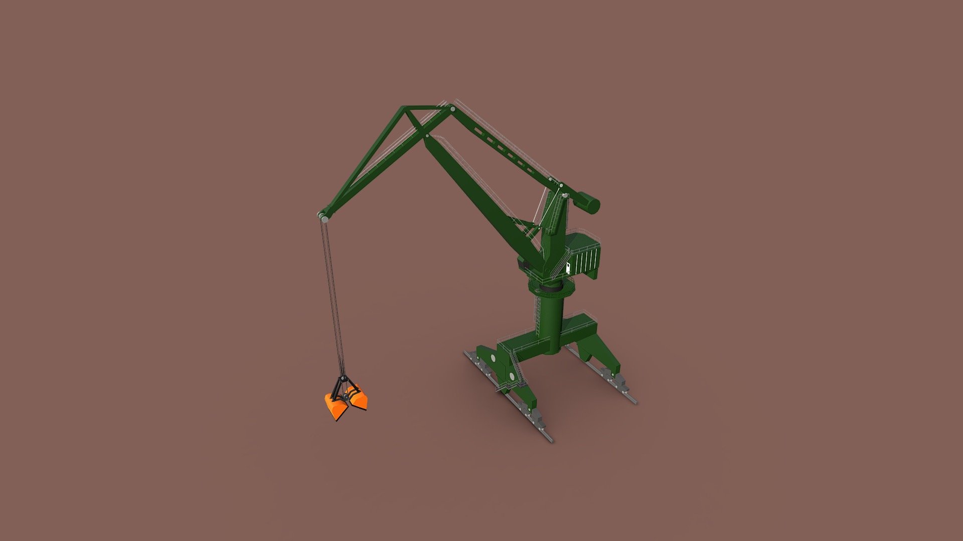 CRANES - Bulk_Handling Crane - 3D model by Megapoly.Art [40a1462 ...