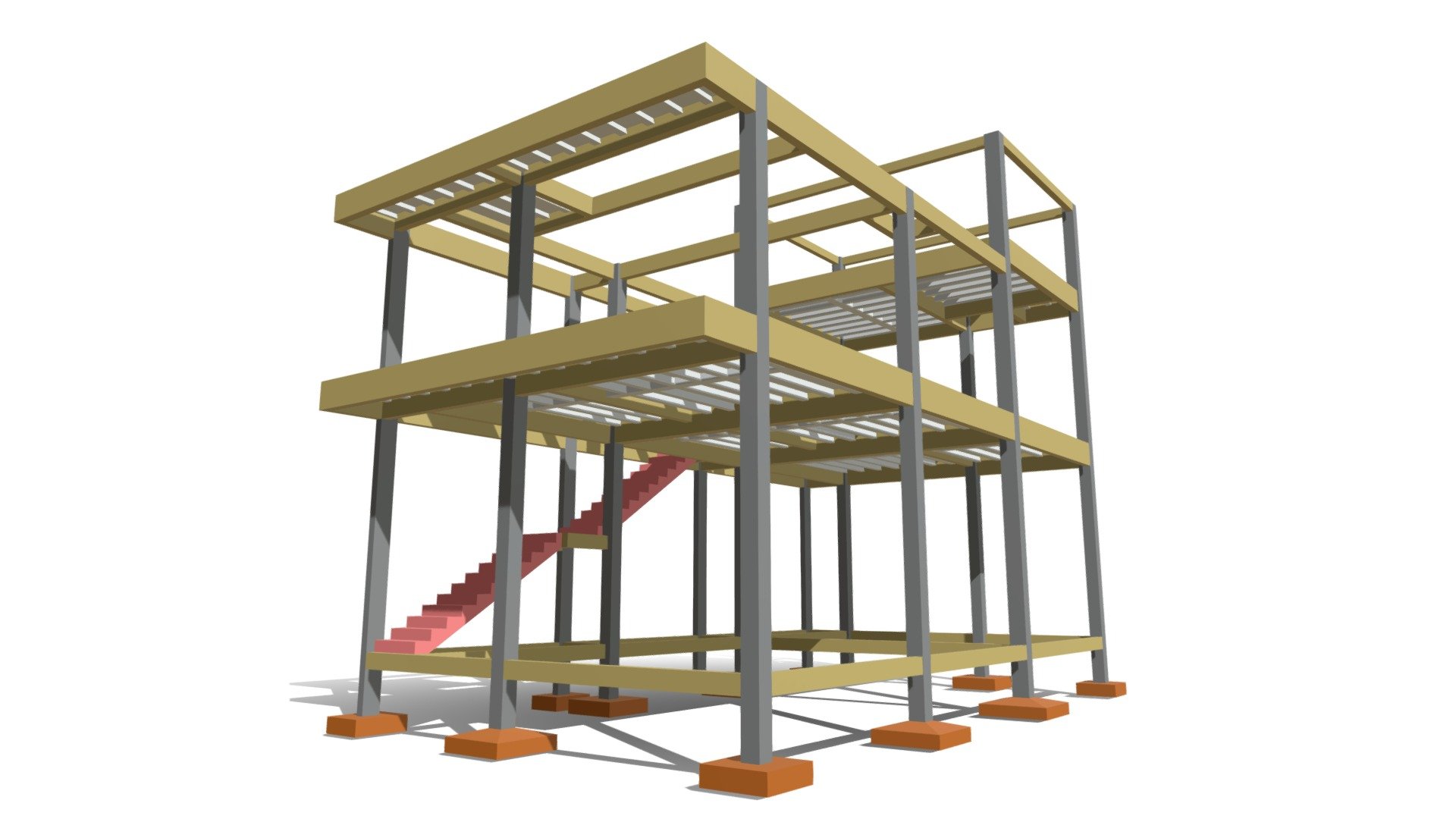 Projeto Estrutural Sobrado 3d Model By Eng Anselmo Guilherme Eng