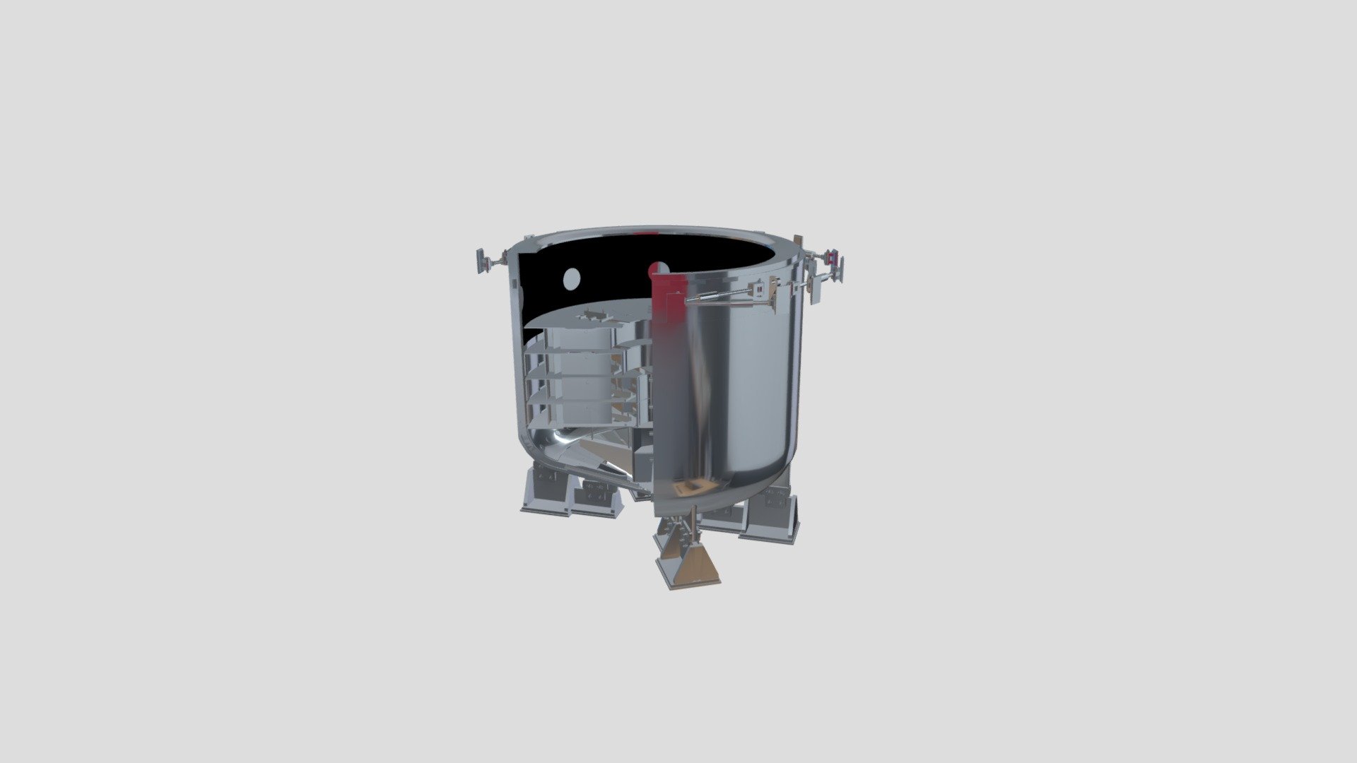 Reactor shaft from a nuclear power plant - 3D model by arpoint [40a2038 ...