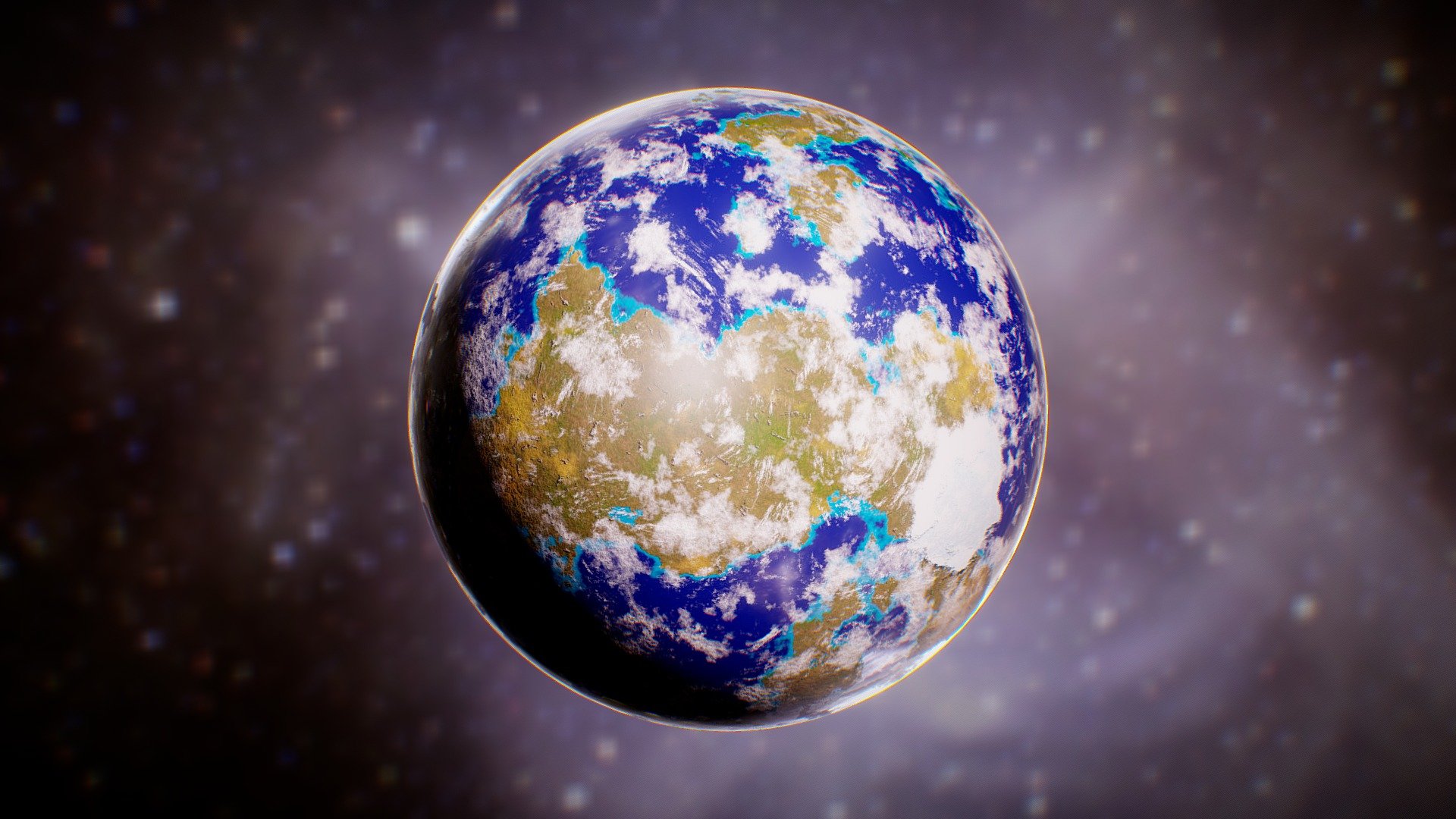 Earth-like planet - Download Free 3D model by abhayexe [40a27fe ...