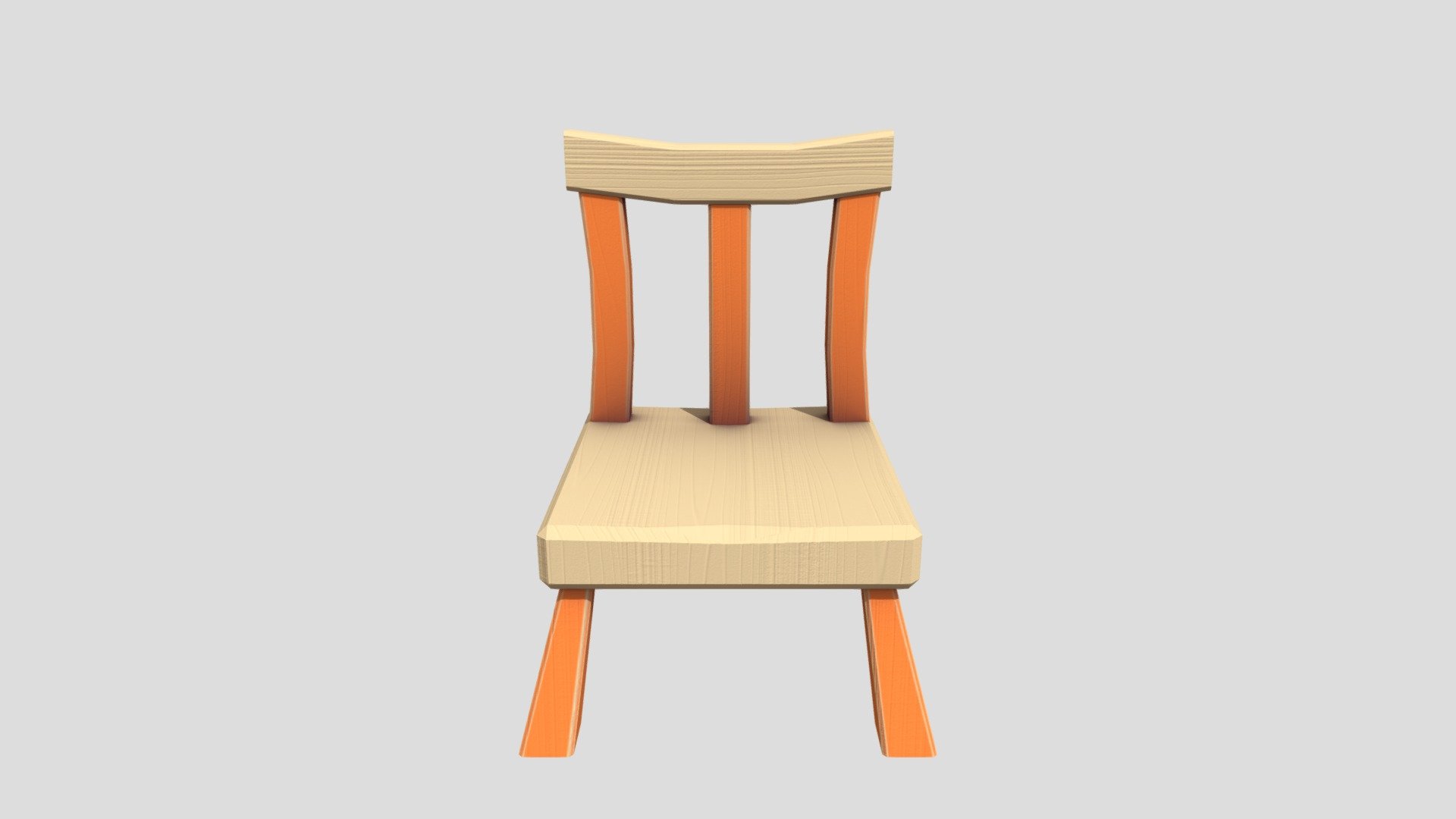 low poly stylized chair - 3D model by Cartoon Props (@askarigeniteamG2 ...