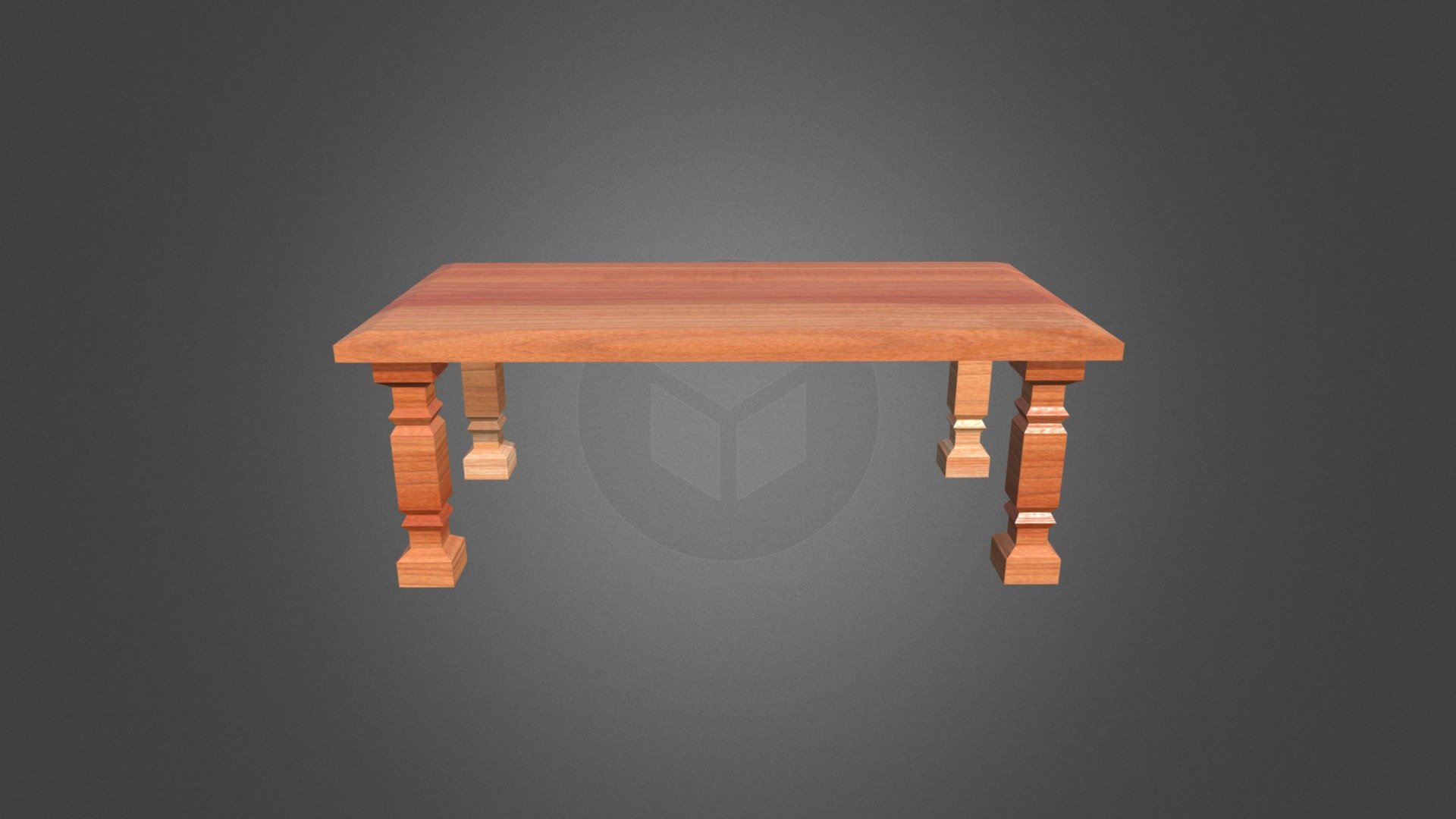 Rectangular Table - 3D model by Jessica Fletcher (@dalinara) [40a314a ...