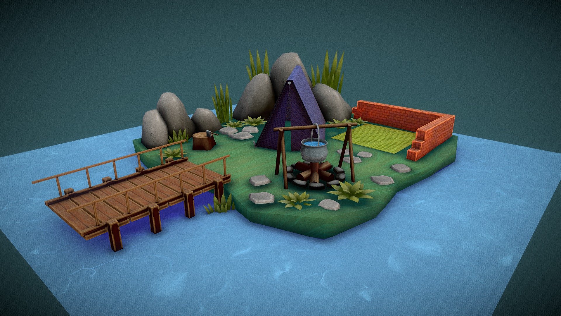 TENT - TEXTURES - 3D model by Puszczyk13 [40a5625] - Sketchfab