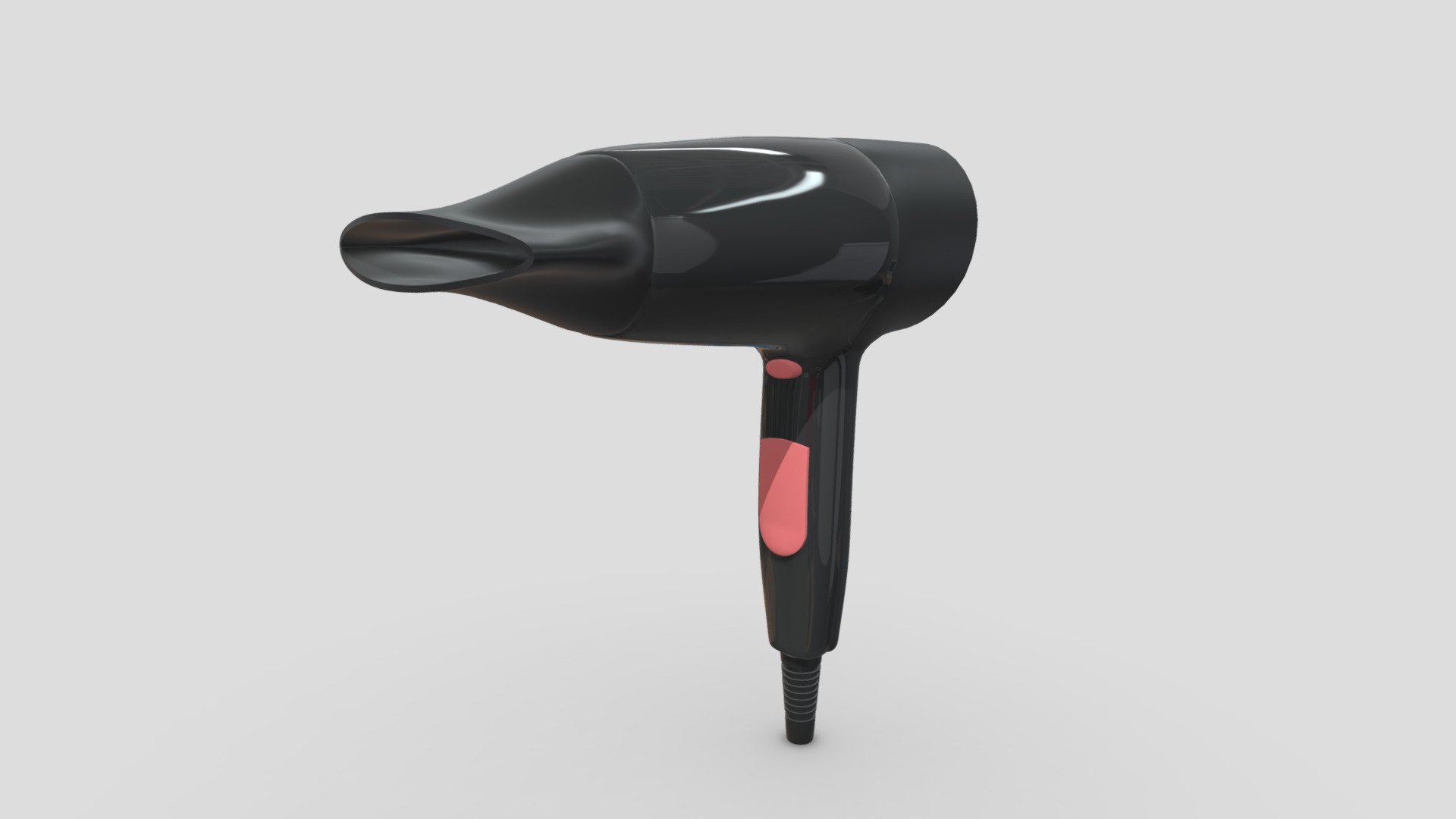 Hair dryer with diffuser - Download Free 3D model by assetfactory ...