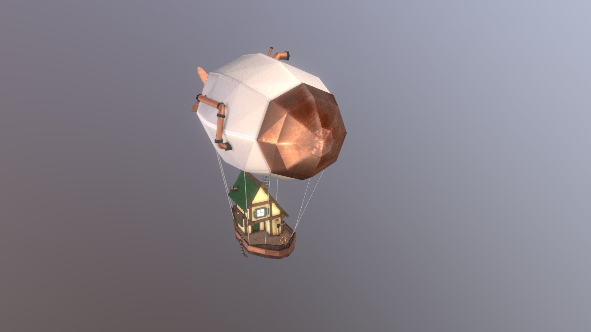 High House - The flying blimp - 3D model by CarriesArtPad ...