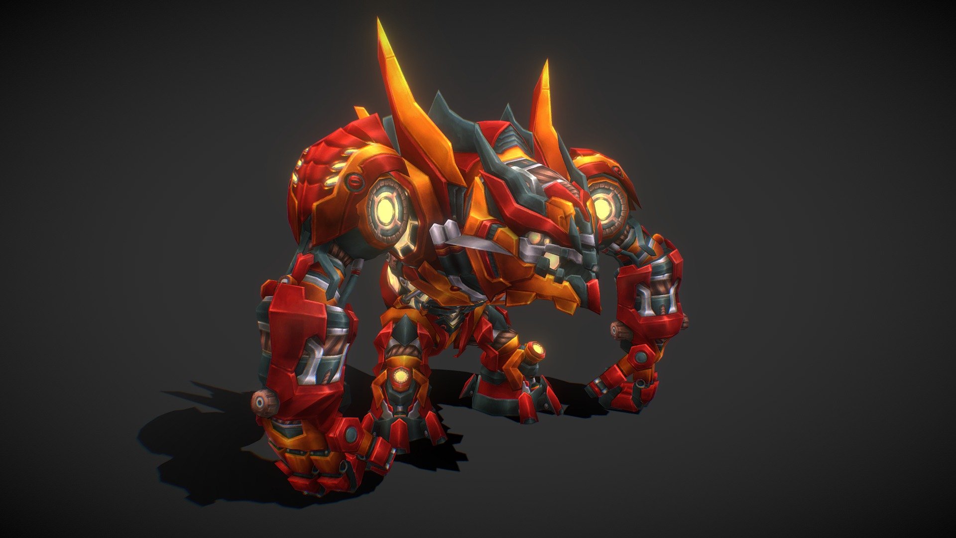 Fantasy RPG Fire Meka - Buy Royalty Free 3D model by P3D Academy ...