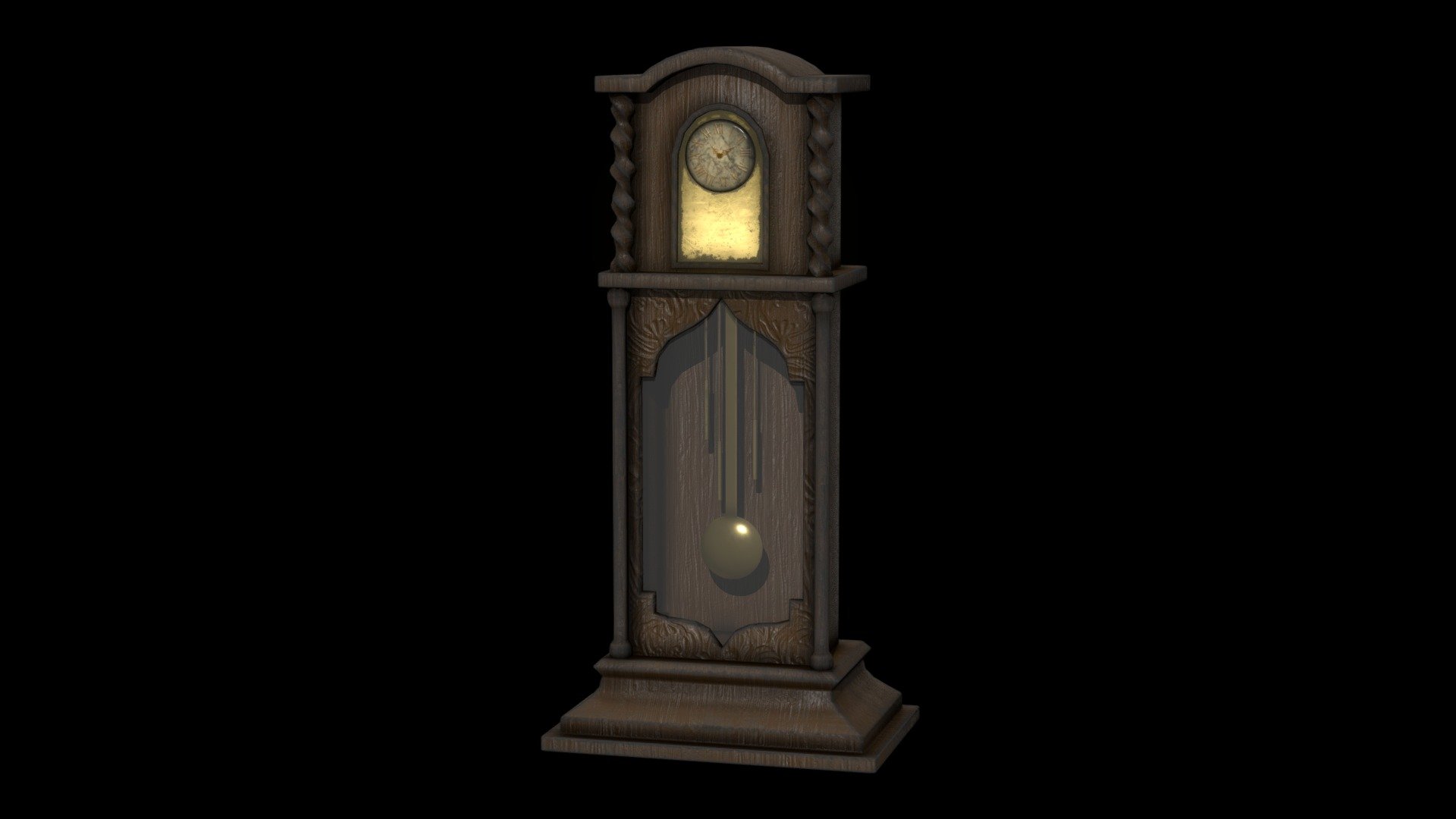 Pendulum Clock - 3D model by aMARe (@malafe21) [40ab304] - Sketchfab