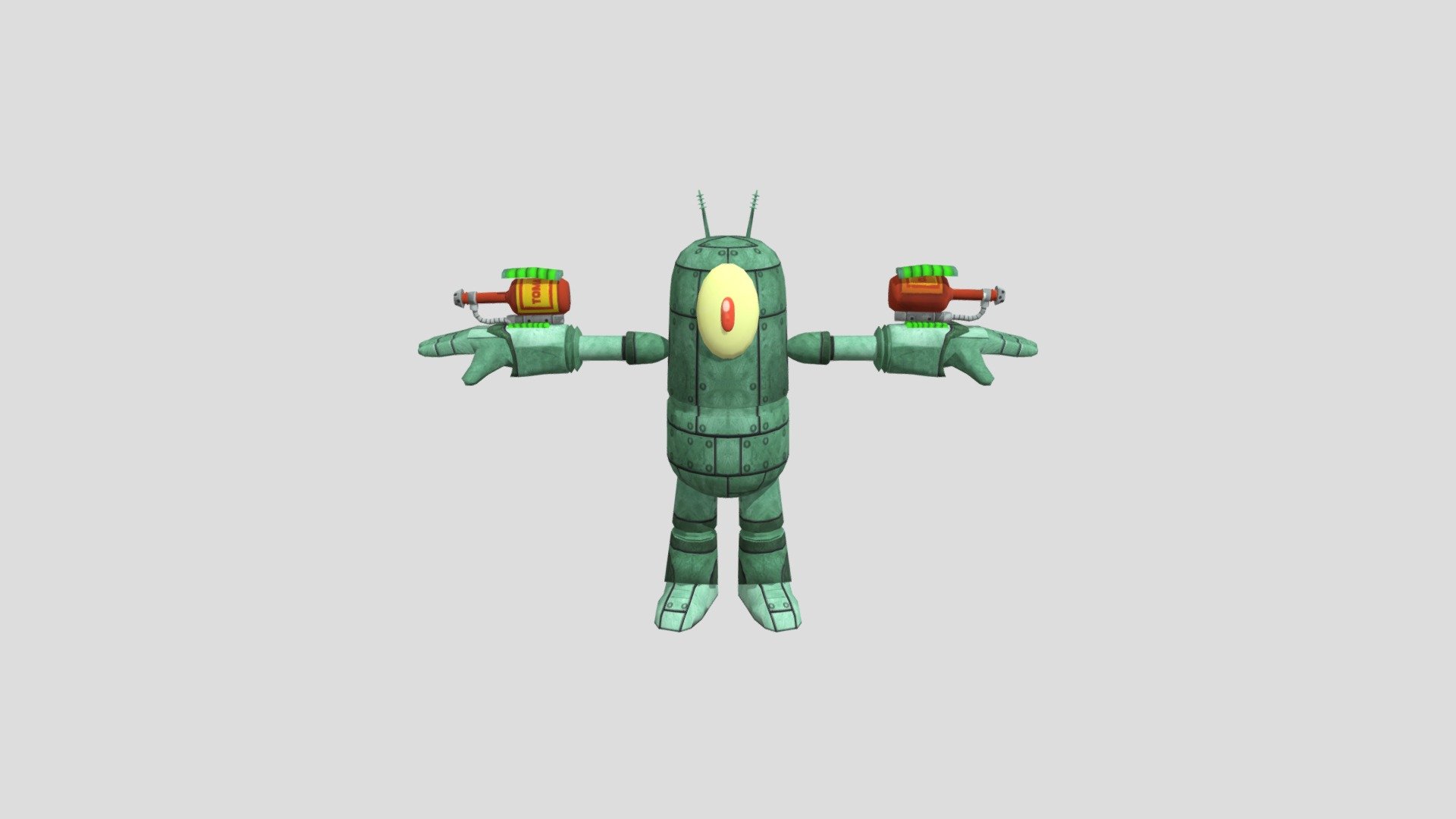 Xbox 360 - Hero Pants - Plankton Robot - 3D model by ultraheavyblack ...