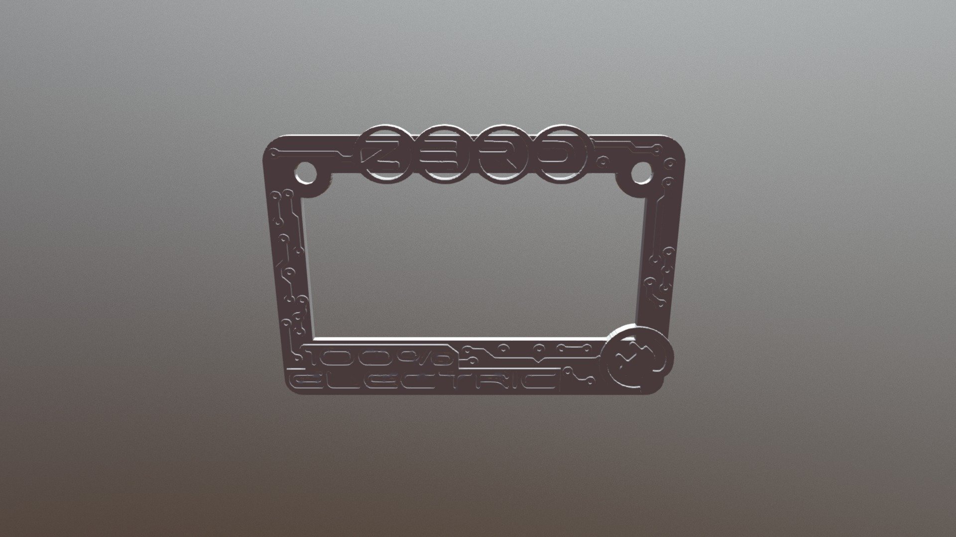 Zero Plate Frame CIRCUITsized - Download Free 3D model by sculptor985 ...