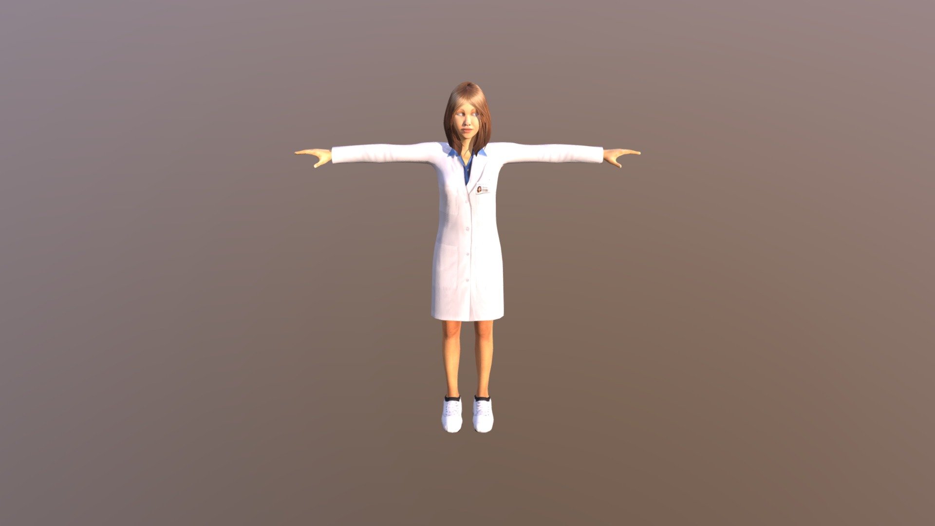 female doctor 1 - Download Free 3D model by UMassDML [40b03bd] - Sketchfab