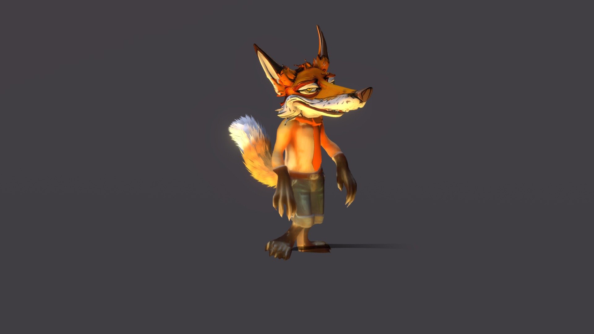 Fox 3D Model for Blender & Animation - Buy Royalty Free 3D model by ...