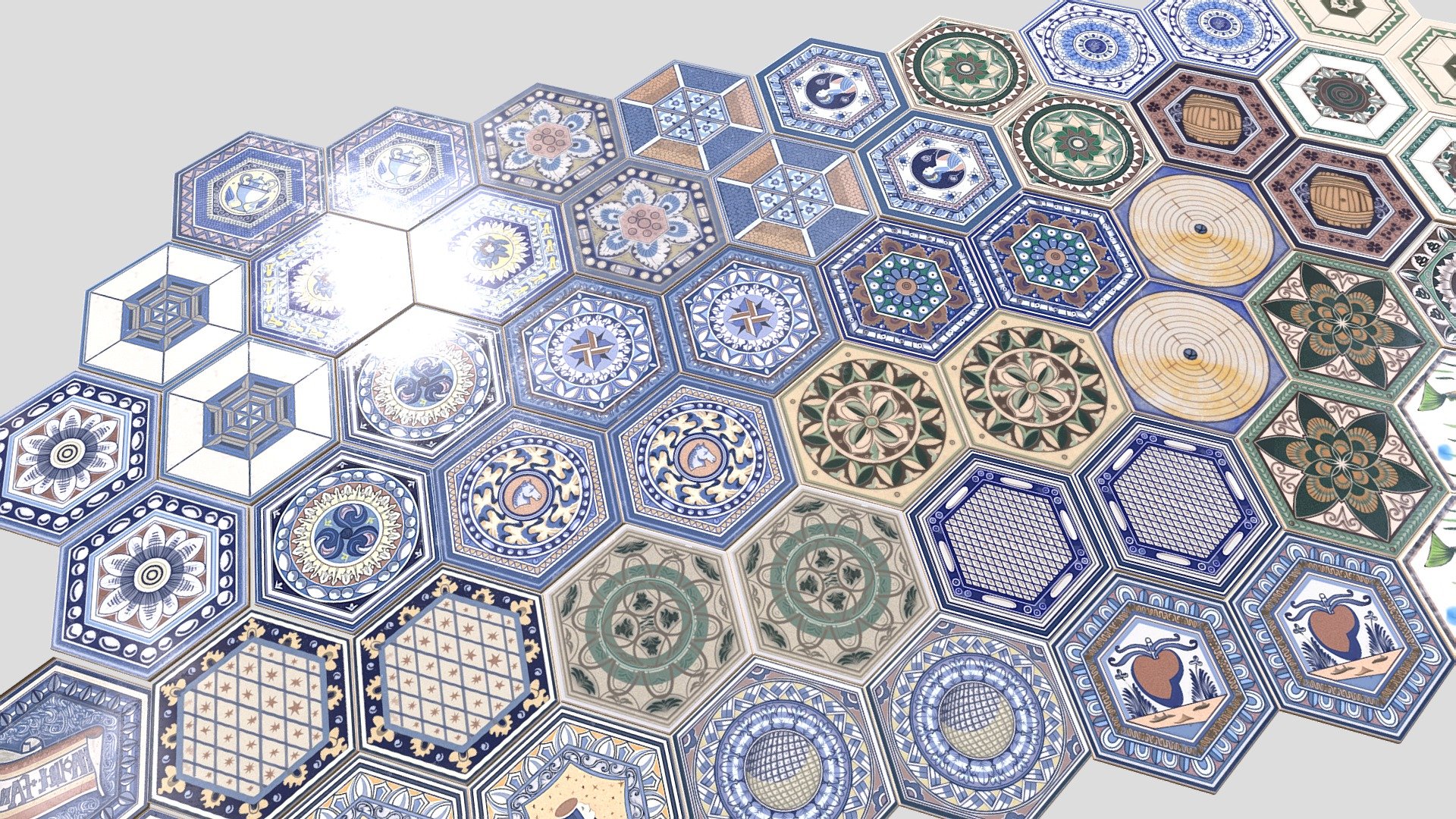Tiles from Southern Italy - Download Free 3D model by grs (@sgrosjean ...