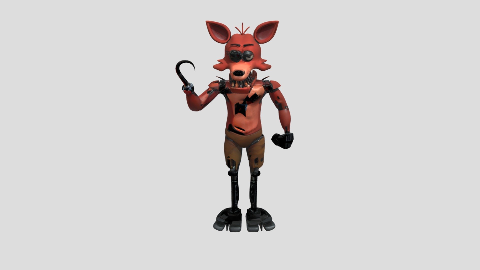 red fox animatronic with hook - 3D model by ccpslabssju [40b5763 ...