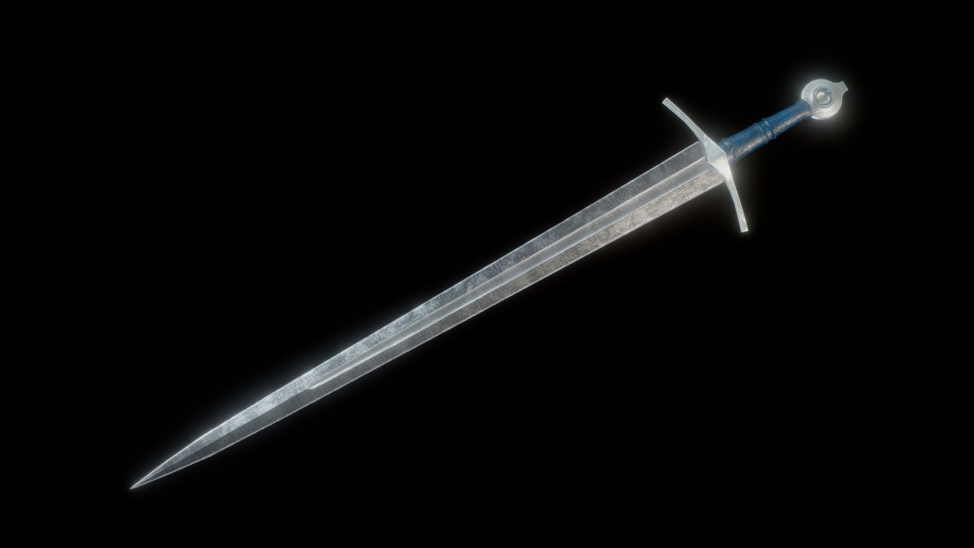 Knight Sword (Game ready) - Download Free 3D model by Ahsan.Faraz ...