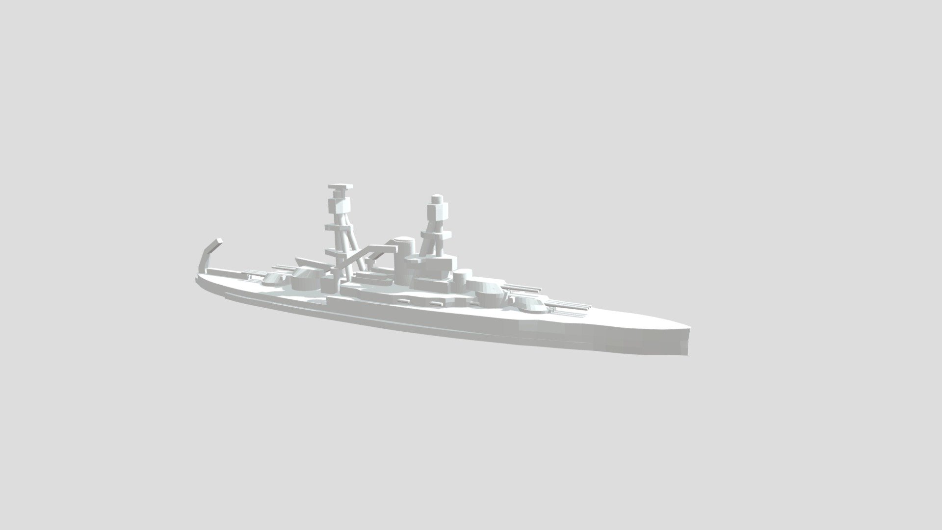 Uss Nevada Model For 14000 Printing Download Free 3d Model By Ktkloss 40b6f56 Sketchfab