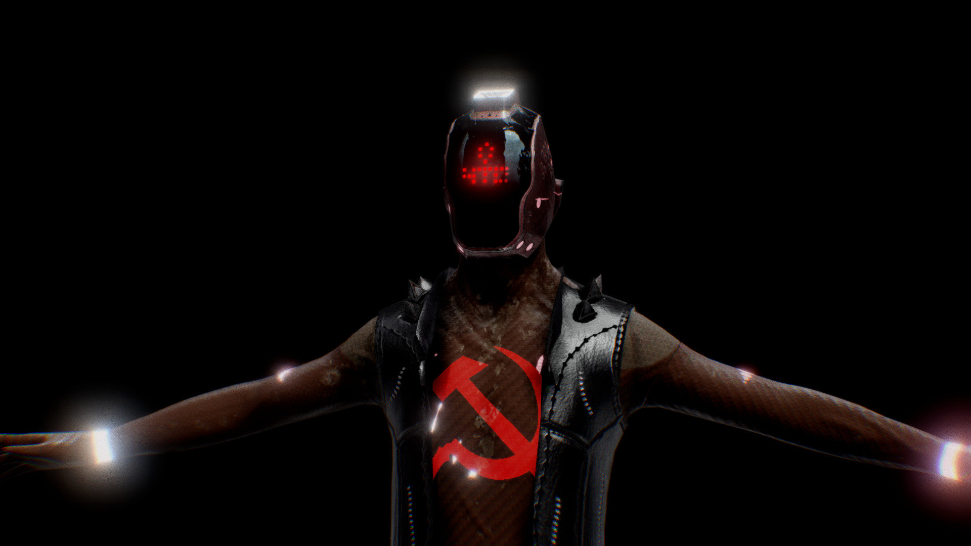 Soviet Cyberpunk dude - 3D model by Alx cm (@Alx_CM) [40b72e5] - Sketchfab