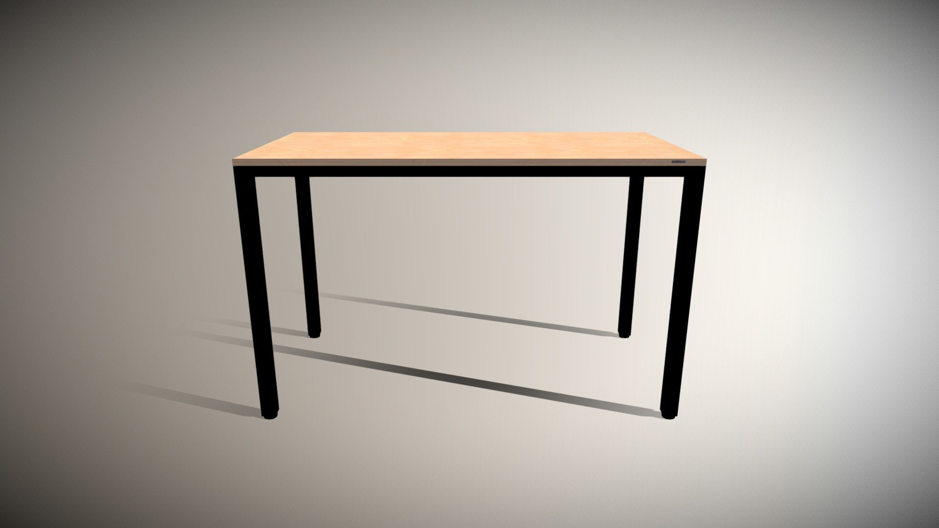 alpha_table_1260_teak_black - 3D model by NeuronArchitecture [40b786f ...