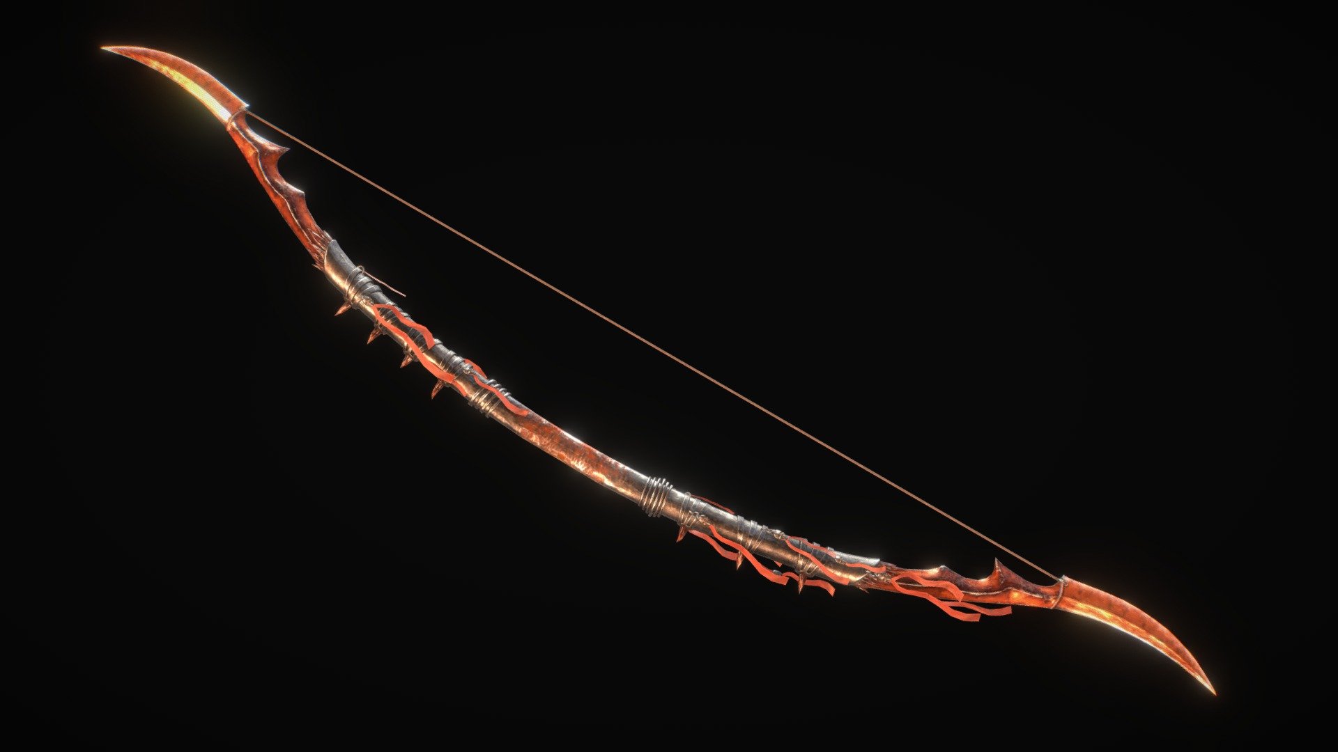 Demonic Fire Bow - Buy Royalty Free 3D model by Chuwakcz [40b8a76 ...
