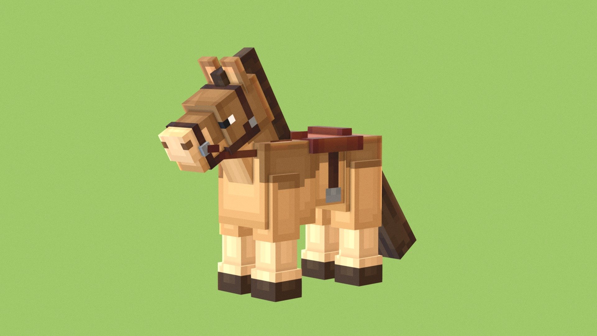 Horse Version Two - Custom Minecraft Model - 3D model by jessdragon12 ...