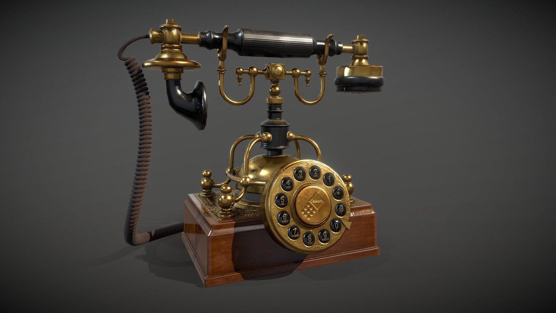 Antique Phone - 3D model by egorova.e (@silentegor) [40bb402] - Sketchfab