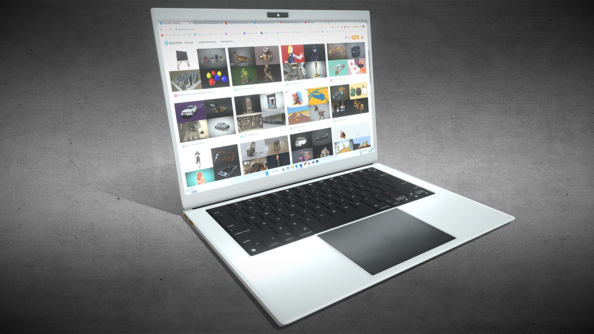 Notebook de Última Geração - Buy Royalty Free 3D model by ablaze ...
