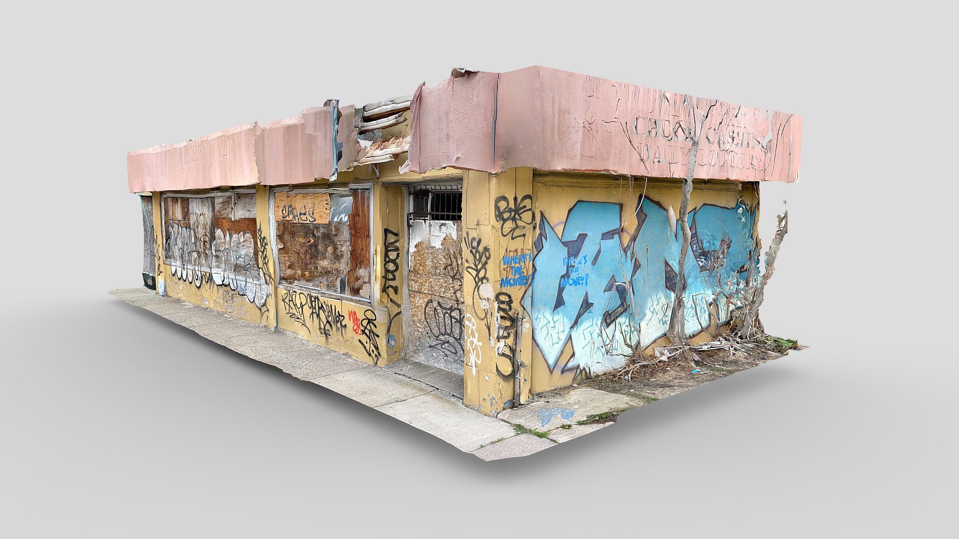 Day 108: Abandoned Storefront - Download Free 3D model by alexdelker ...