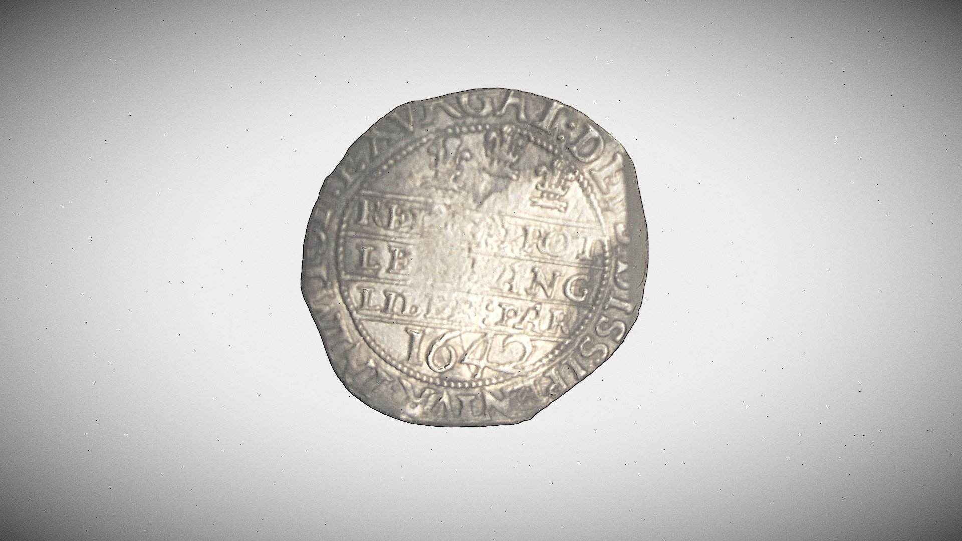 Whitchurch Museum Charles 1st silver coin - 3D model by Designblok ...