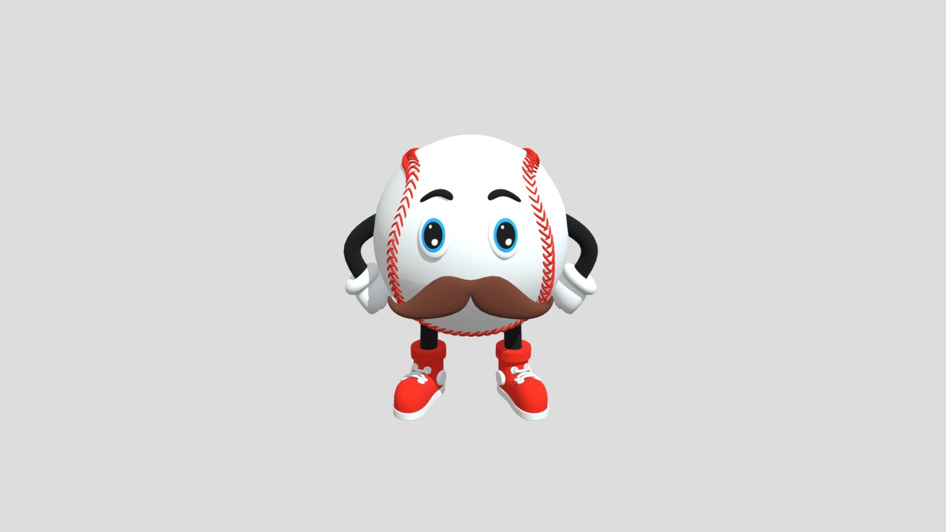 Mr. Baseball - Download Free 3D model by JHN-_ [40be5a4] - Sketchfab