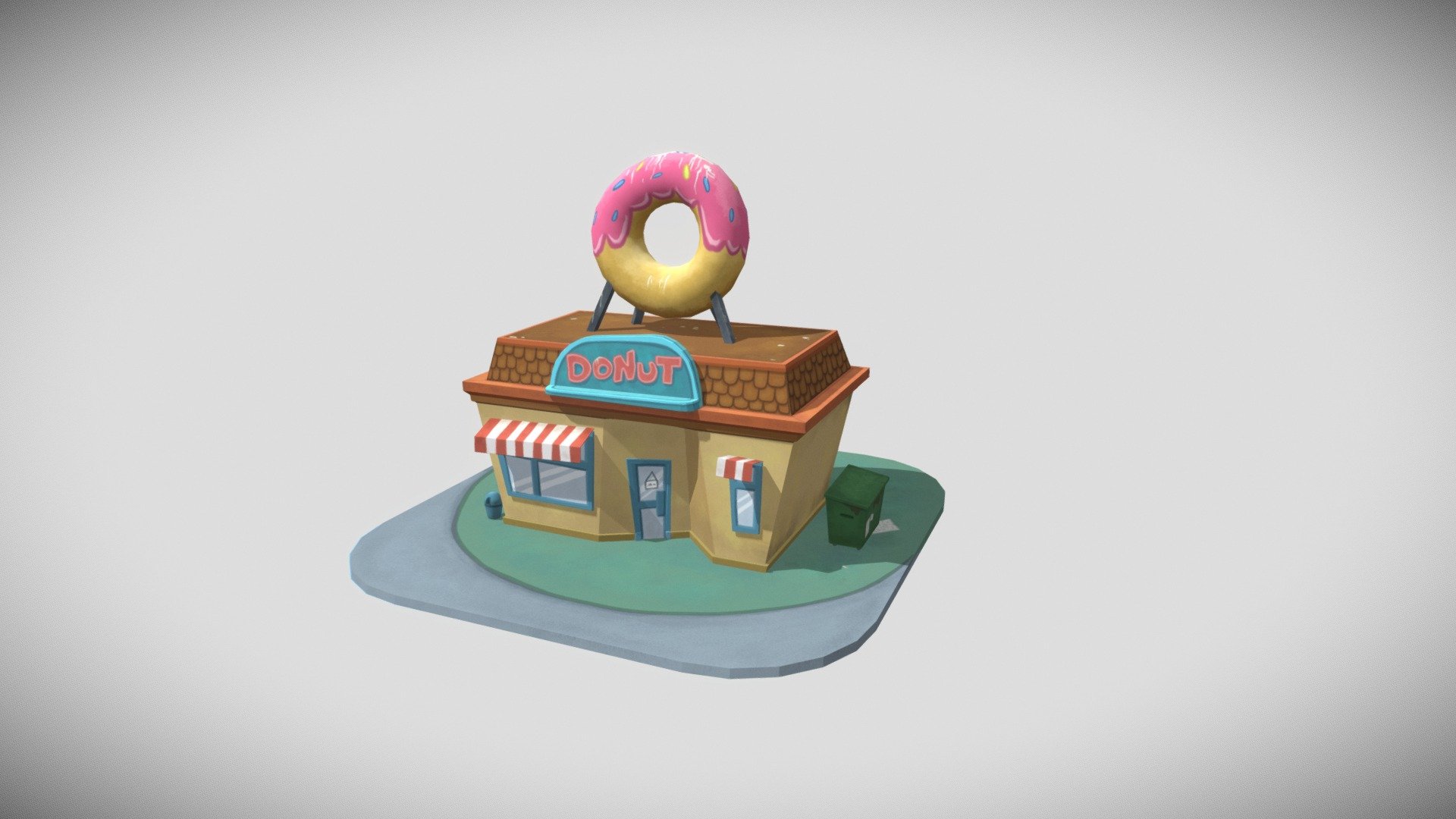 Mini Donut Shop - 3D model by petraaderlund [40c1170] - Sketchfab
