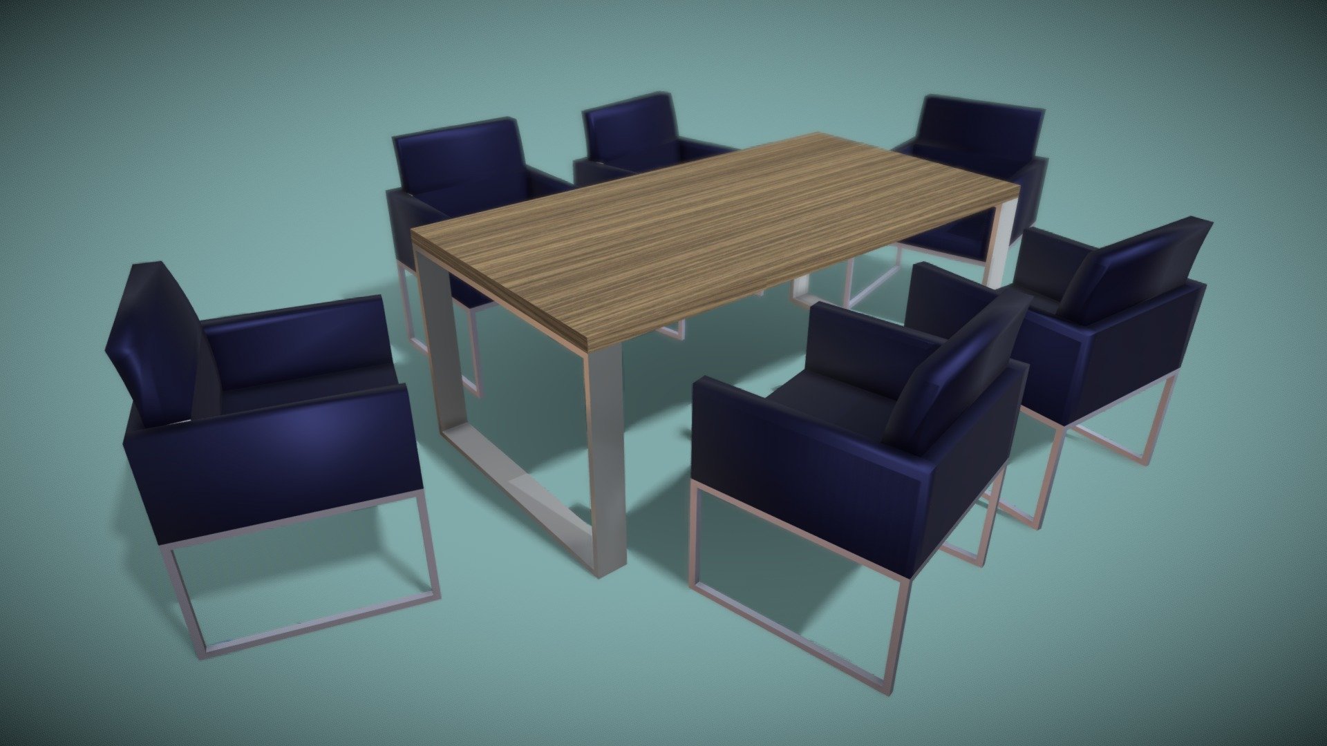 Table Set - Download Free 3D model by Snowism (@snowvy) [40c1fed ...