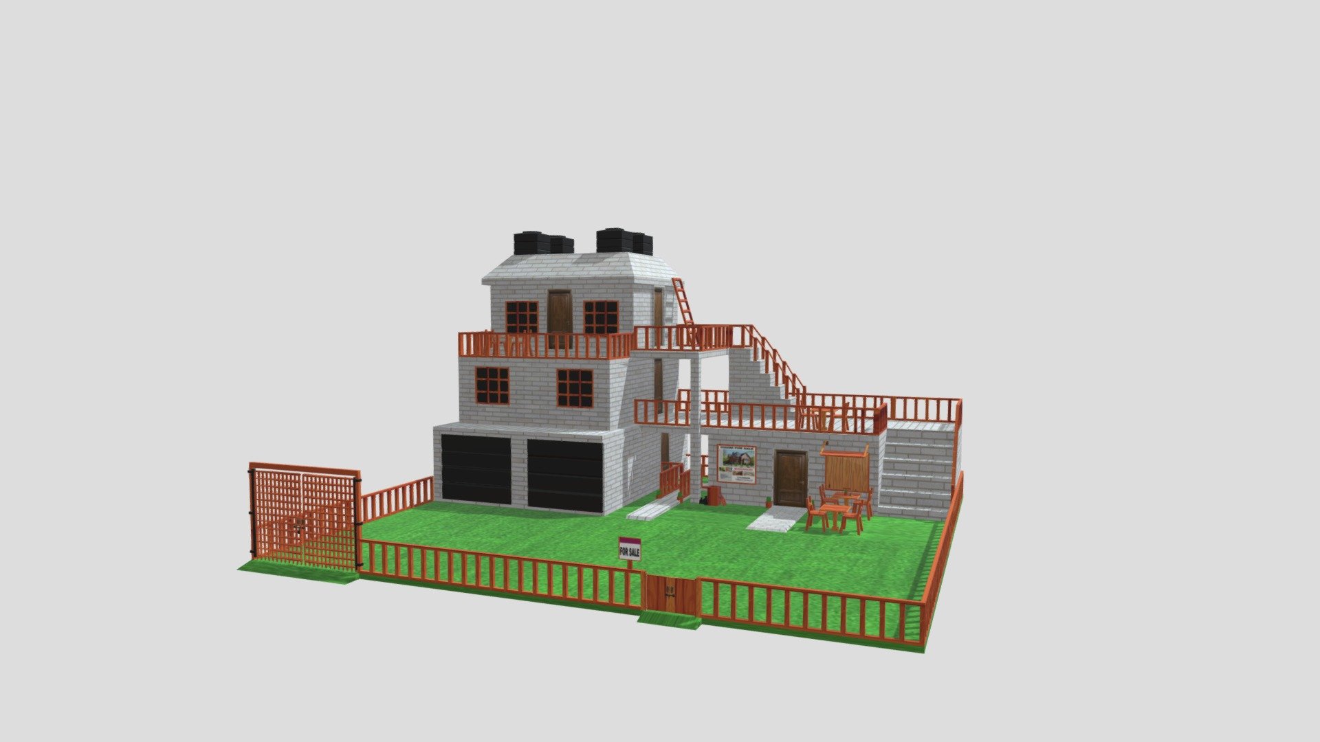 3d Low Poly House - 3D model by Moiz3DHub [40c2867] - Sketchfab