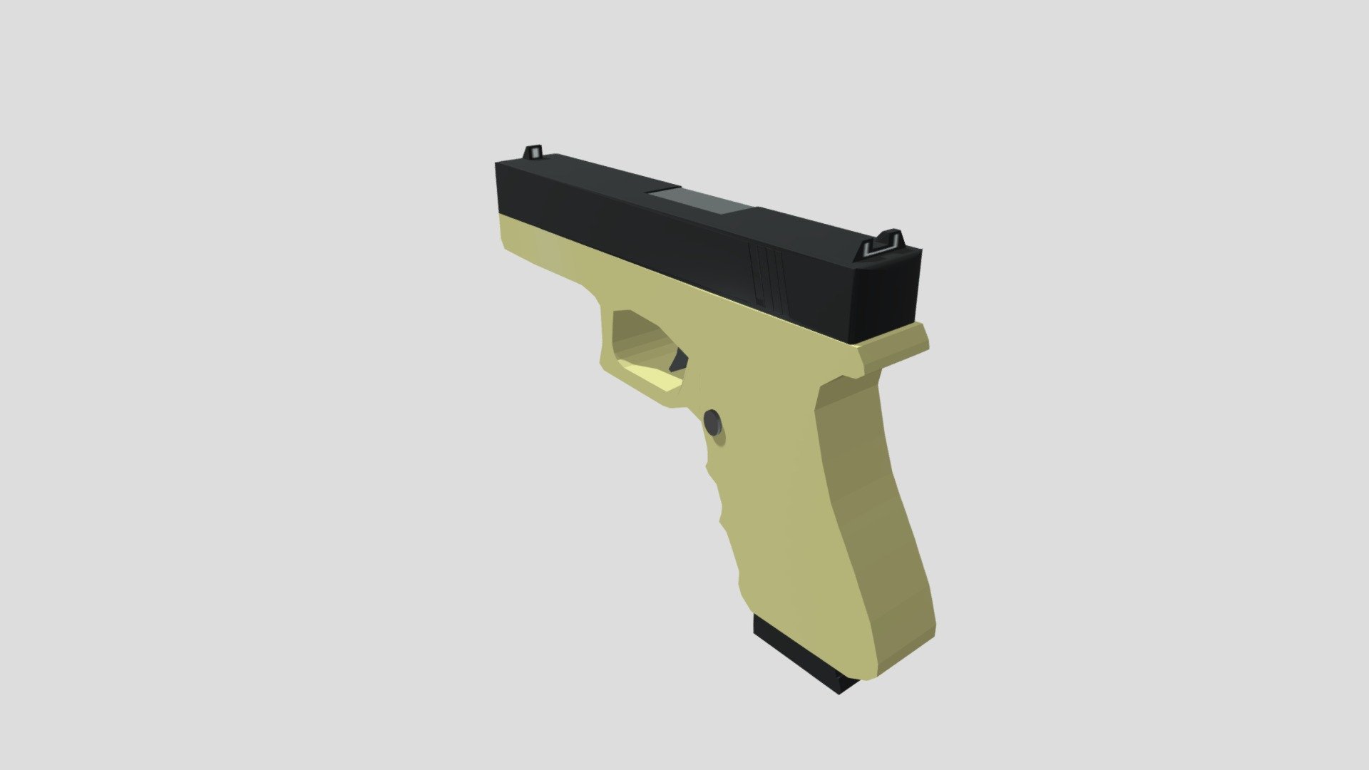 Low Poly Military Pistol - Download Free 3D model by Polyblendering ...