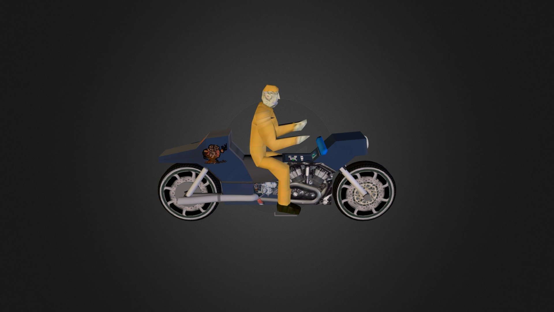 Motorcycle With Driver - Download Free 3D model by tomkranis [40c6808 ...