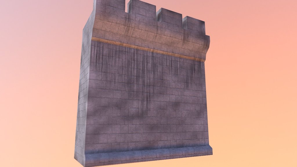 Old Stone Guard Wall - 3D model by Julien_Plamondon [40c76db] - Sketchfab