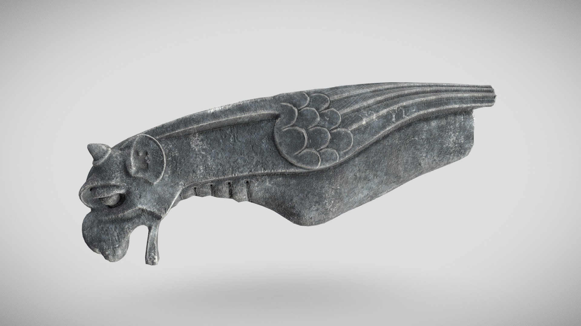 Waterspout Gargoyle "Bestial Figure I" - Buy Royalty Free 3D model by ...