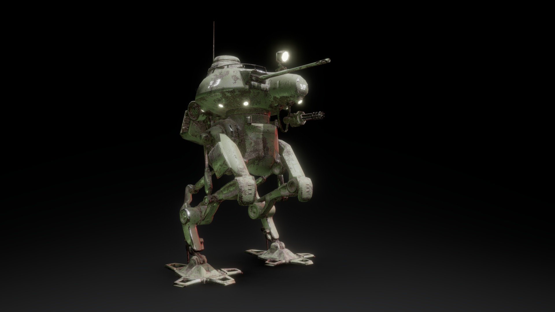 No.39 Walking Tank - 3D model by headonflames (@KonradDakowicz ...