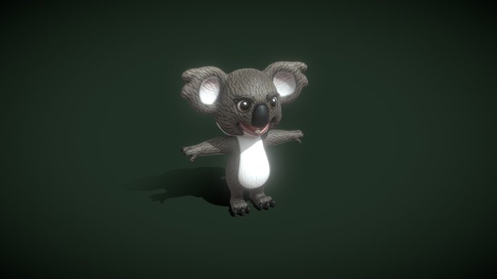 Cartoon-koala 3D models - Sketchfab