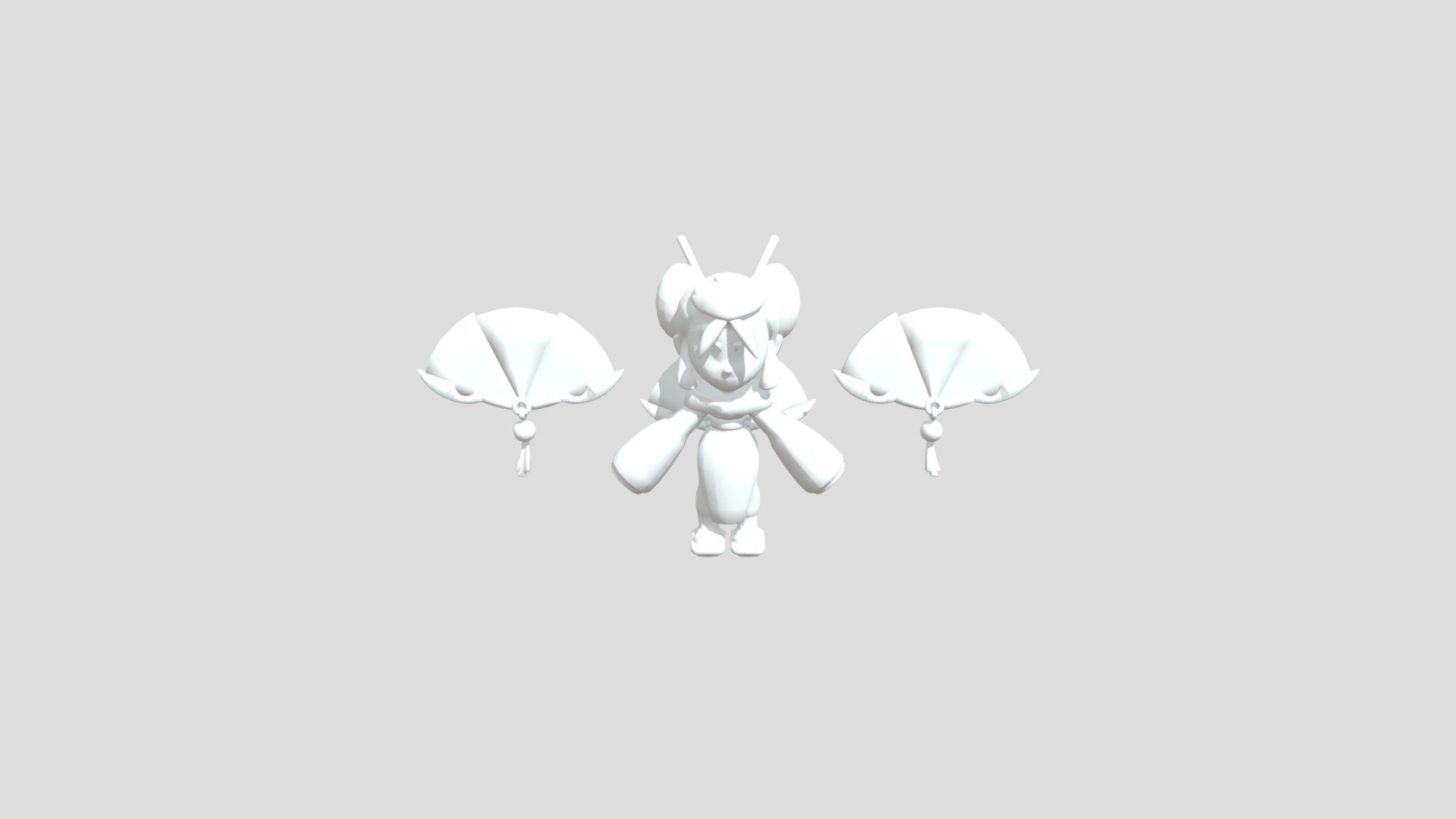 kaze_geisha_geo - 3D model by Kaze (@luispantoja8) [40cb420] - Sketchfab