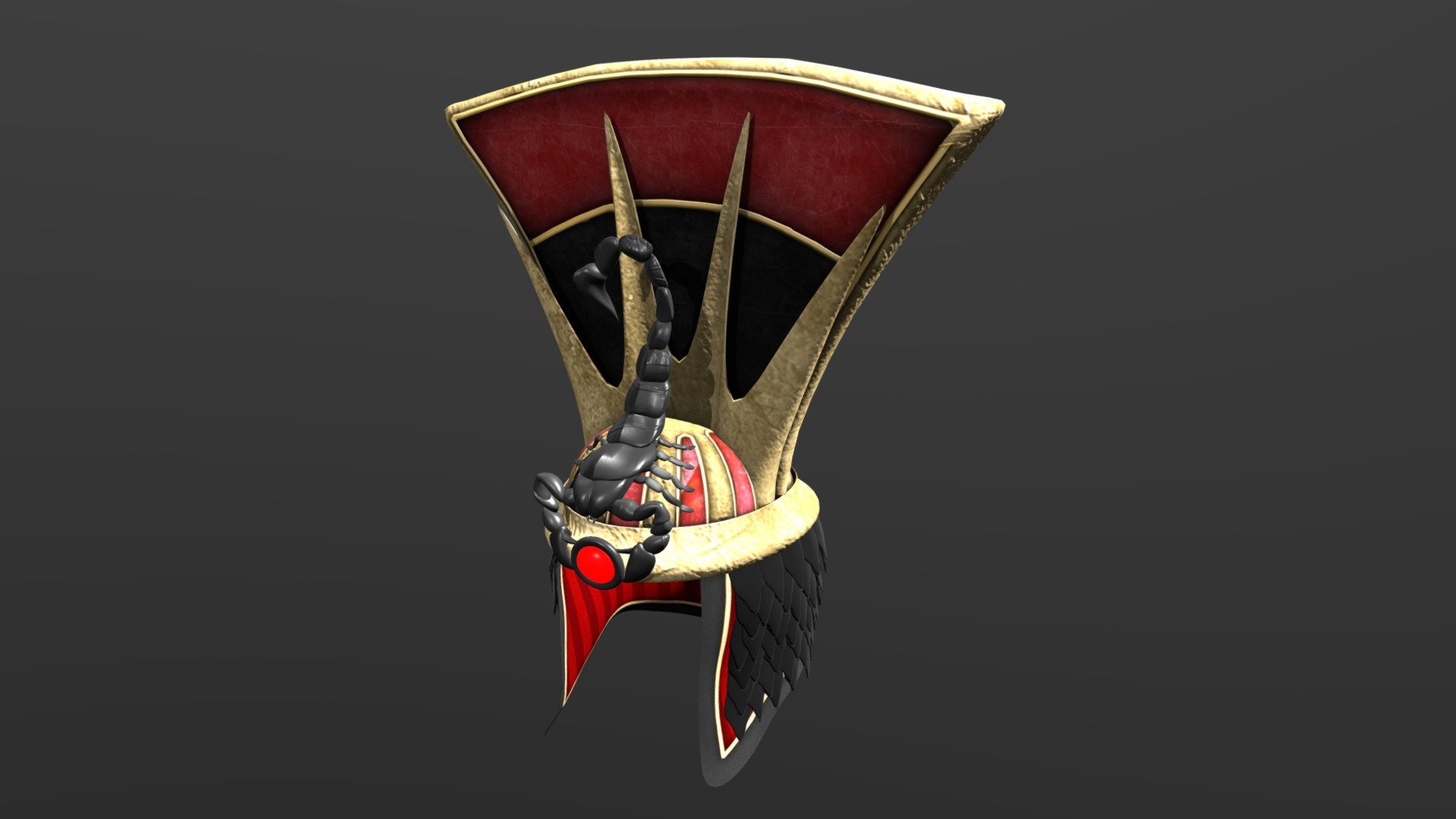Scorpius Helmet (Red) - Download Free 3D model by shimtimultimedia ...