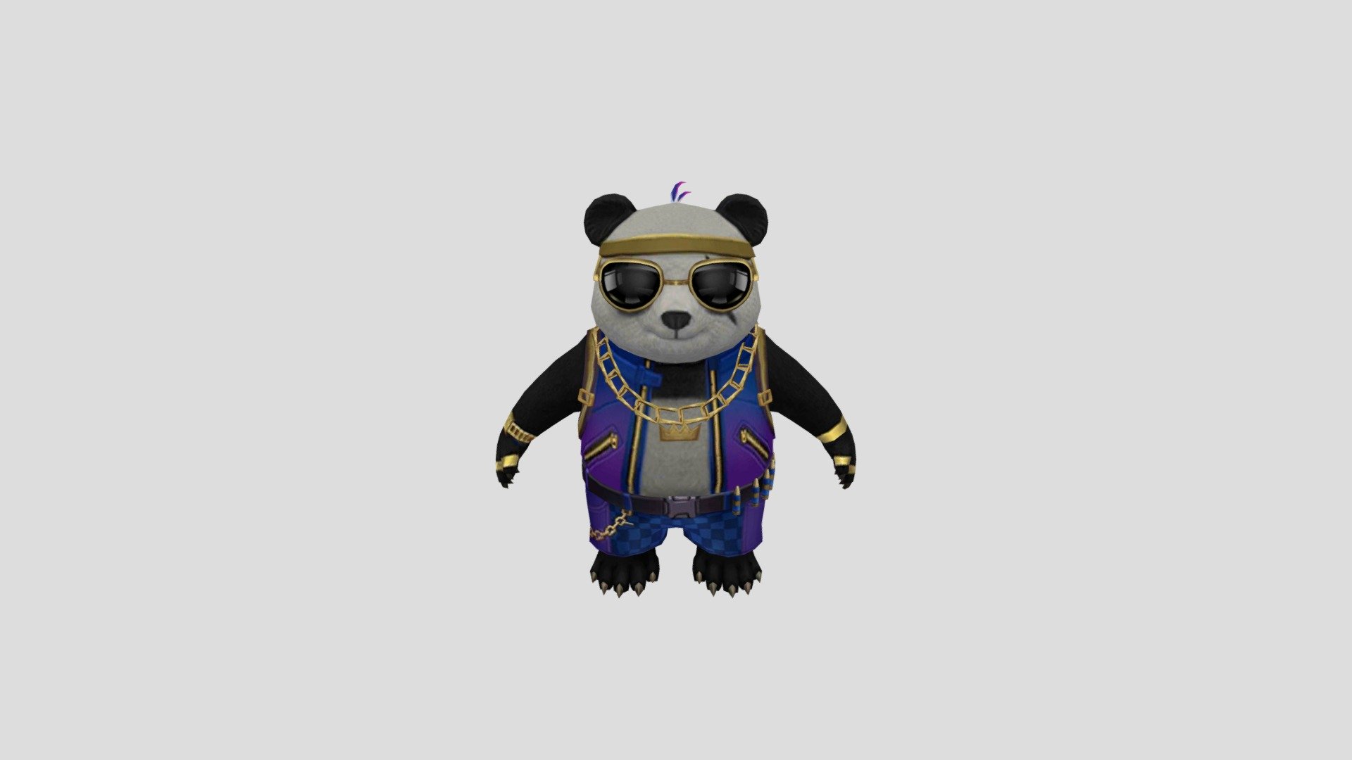 free fire panda 3d animated model - 3D model by RAMU (@AloneStarYT ...