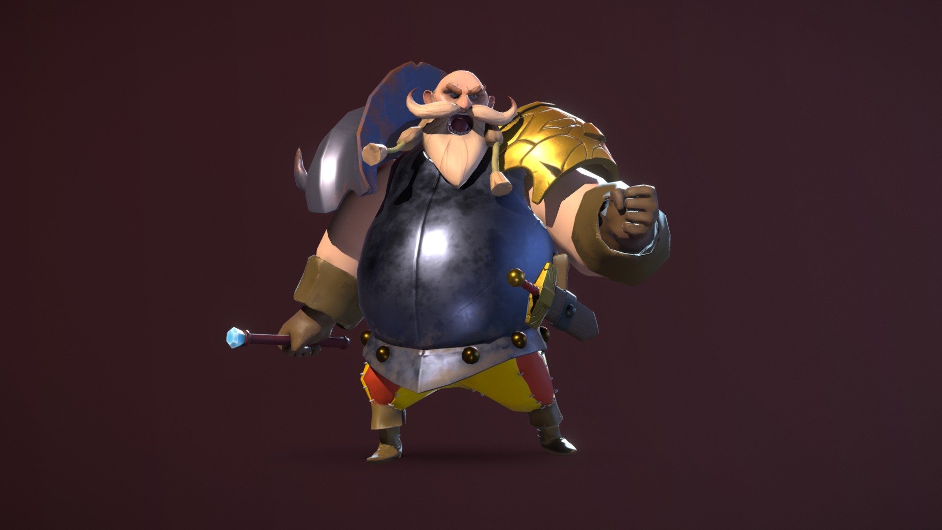 Chunky guy: Concept by Christophe Fossard - Download Free 3D model by ...