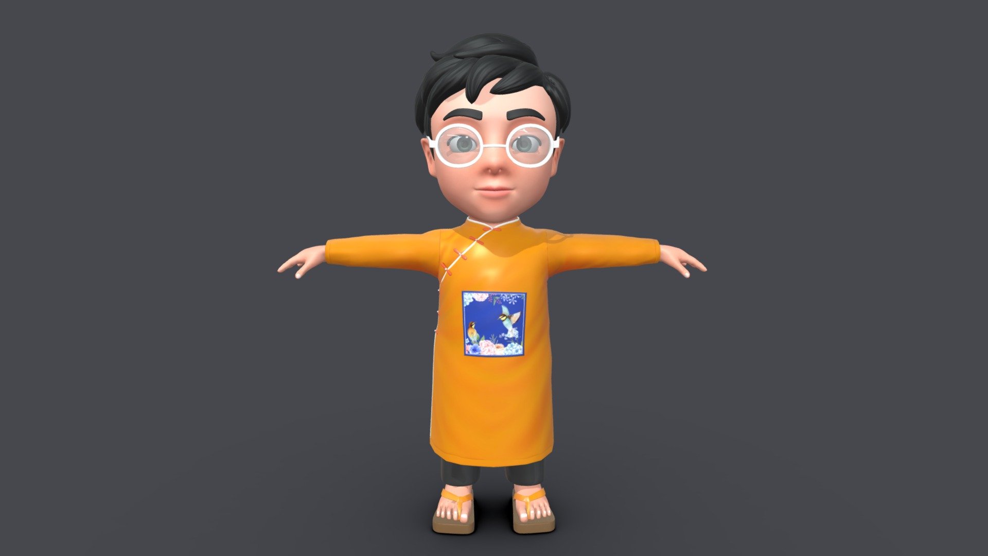 Cartoon-Character-Child-Indian 03-Rig 3D model - Buy Royalty Free 3D ...