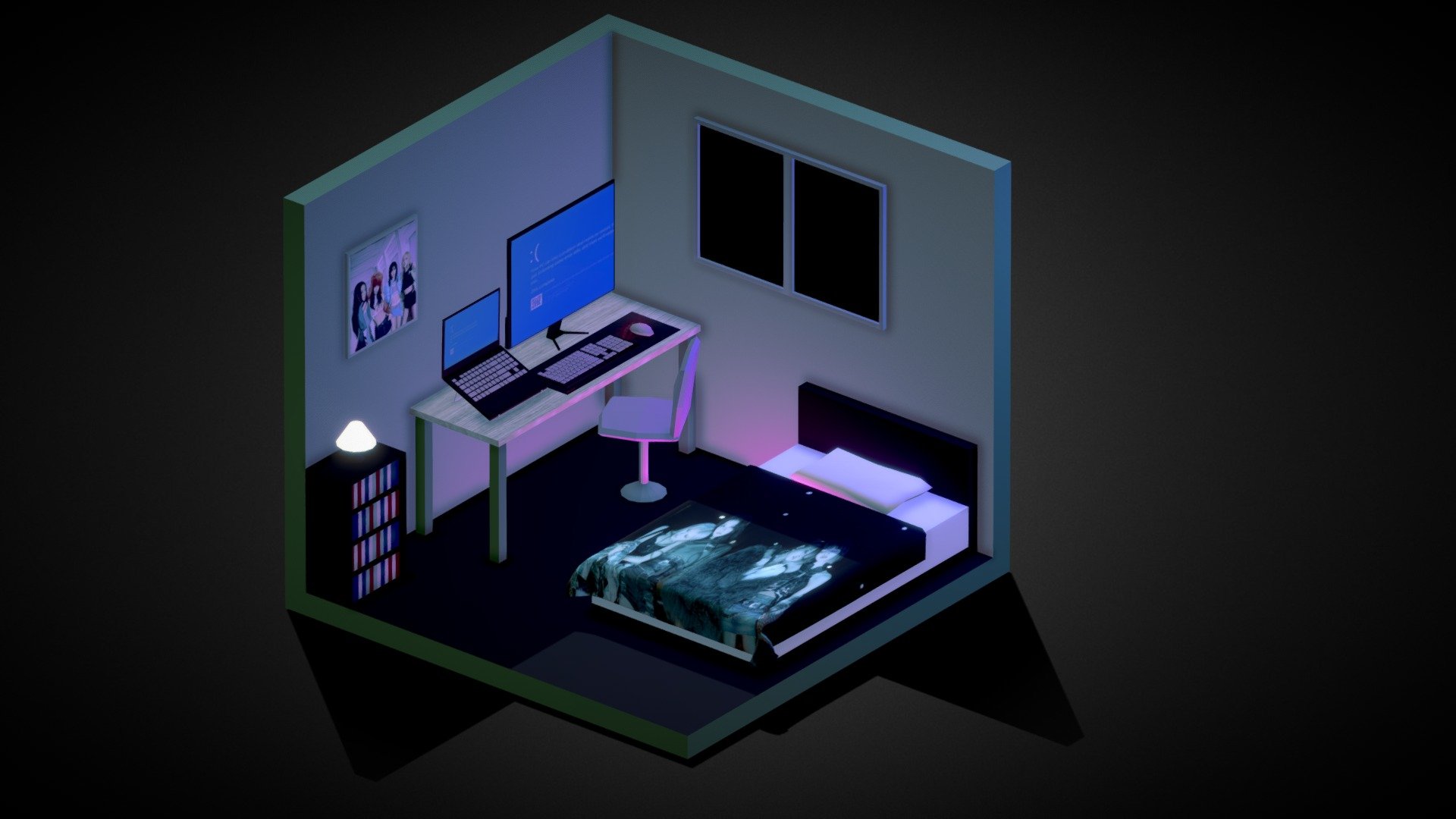 BLINK Room - 3D model by KnockKnock99 [40d0951] - Sketchfab